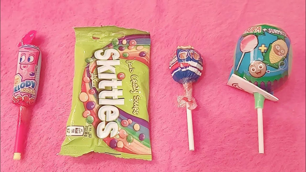 Unwrap lollipops / same sound satisfying/ candies opening - YouTube