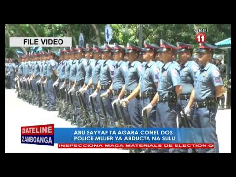 ABU SAYYAF TA AGARA CONEL DOS POLICE MUJER YA ABDUCTA NA SULU