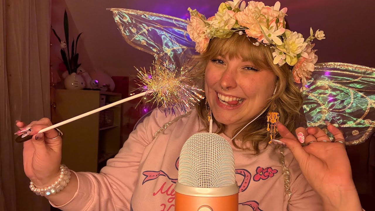 ASMR The Tingle Fairy Gives you TINGLES 🧚🏼 Bugs, Mouth Sounds, Long ...