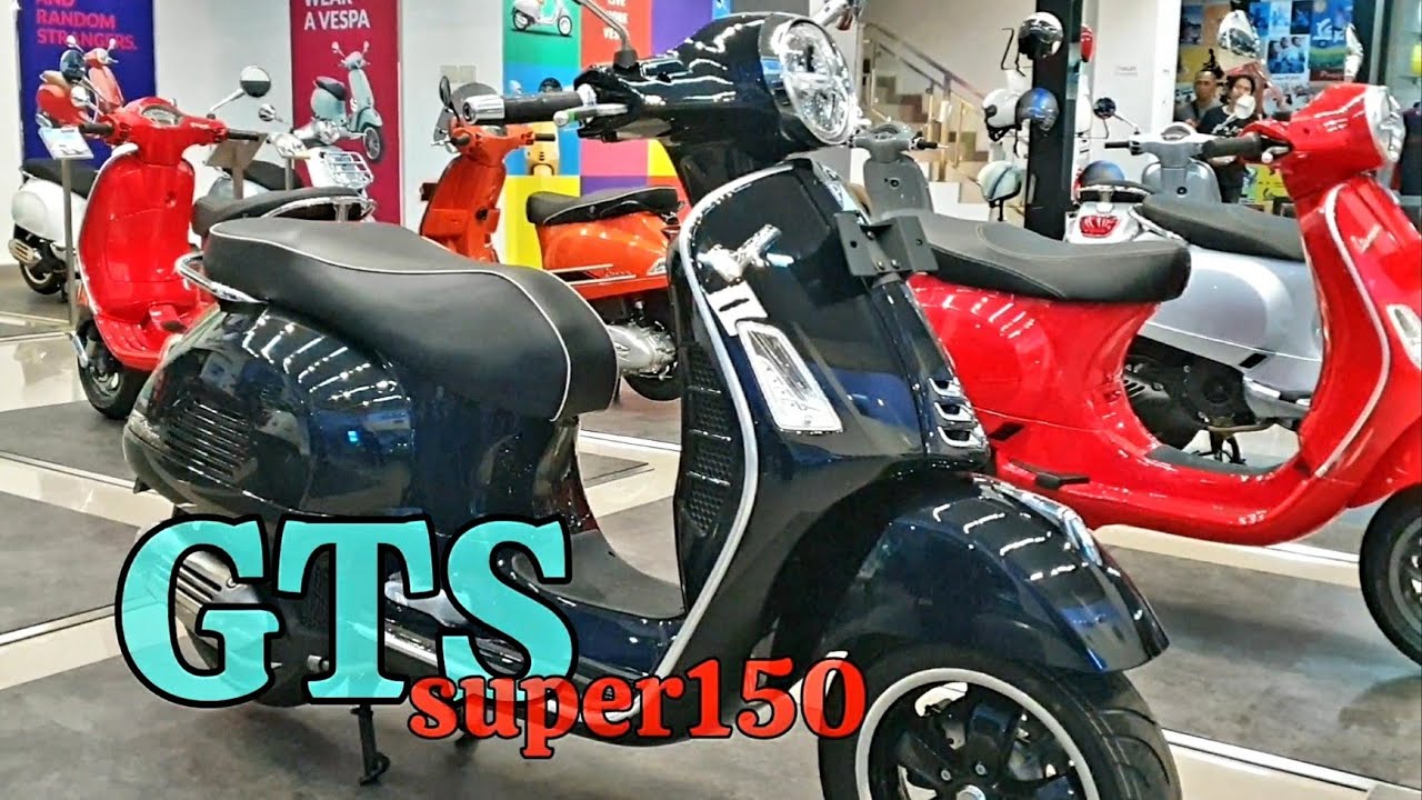 VESPA GTS Super 150 HITAM Glossy | Gagah & Berwibawa - YouTube