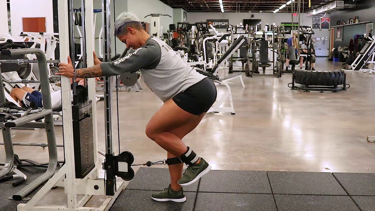 Glute Kick Back Variations - YouTube