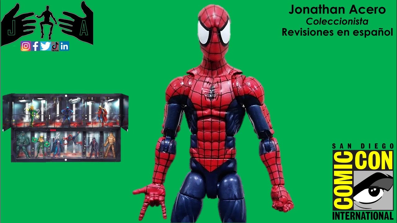 Spider-man Marvel Legends The Raft SDCC Toy Review Jonathan Acero ...