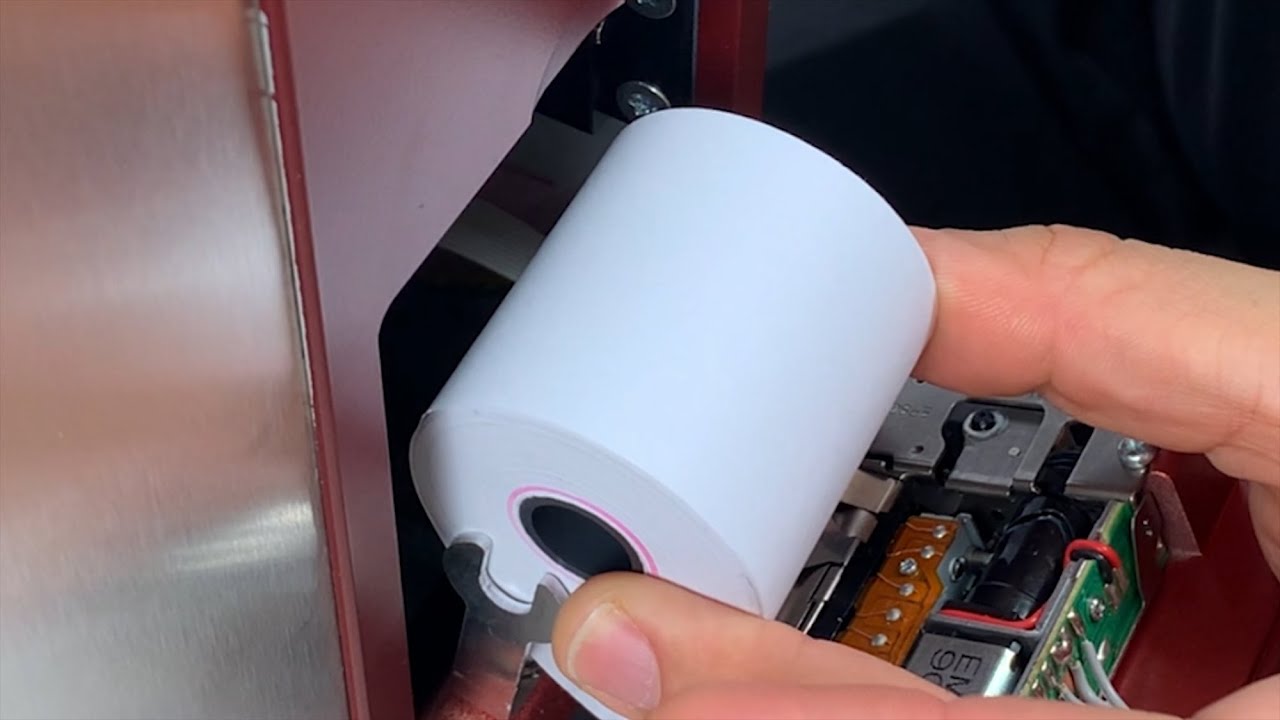 b2 BA - Installing Printer Paper Roll - YouTube