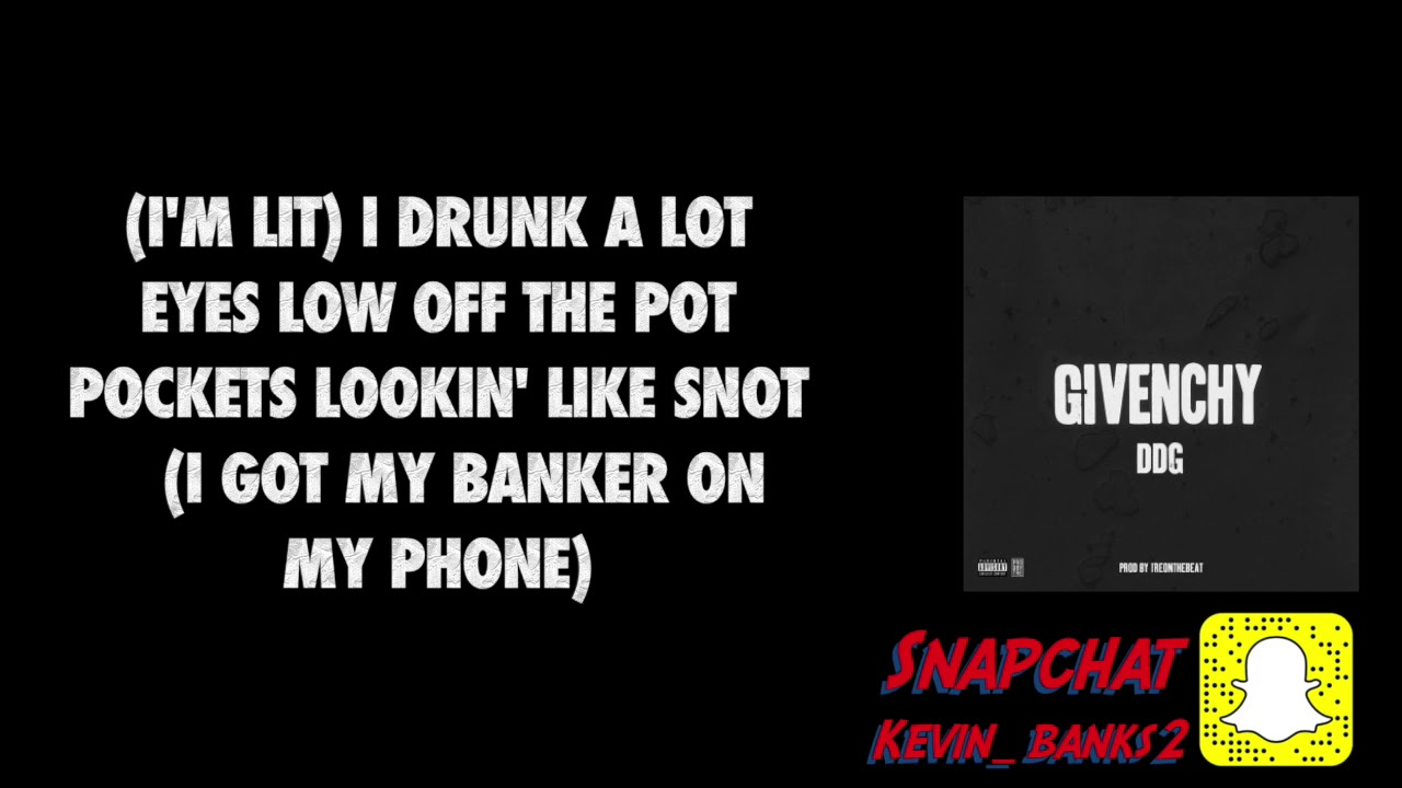 DDG-Givenchy (Official Lyrics) - YouTube