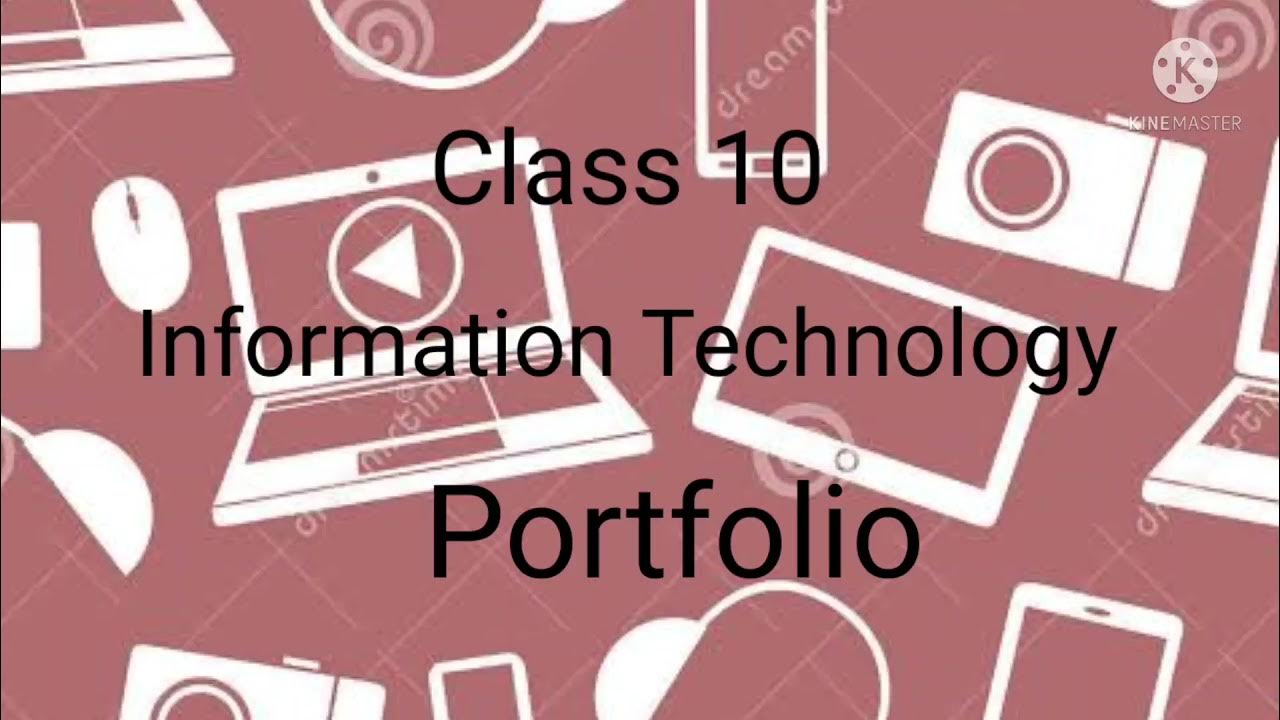 Information Technology class 10 portfolio - YouTube