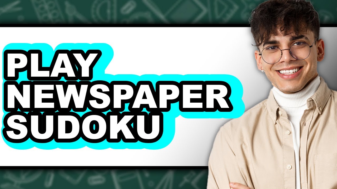 How To Play Newspaper Sudoku (Easy Method) - YouTube