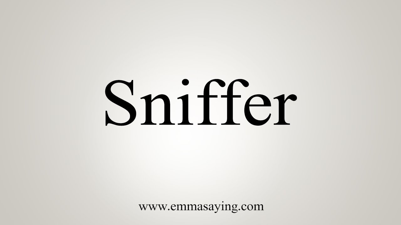 How To Say Sniffer - YouTube