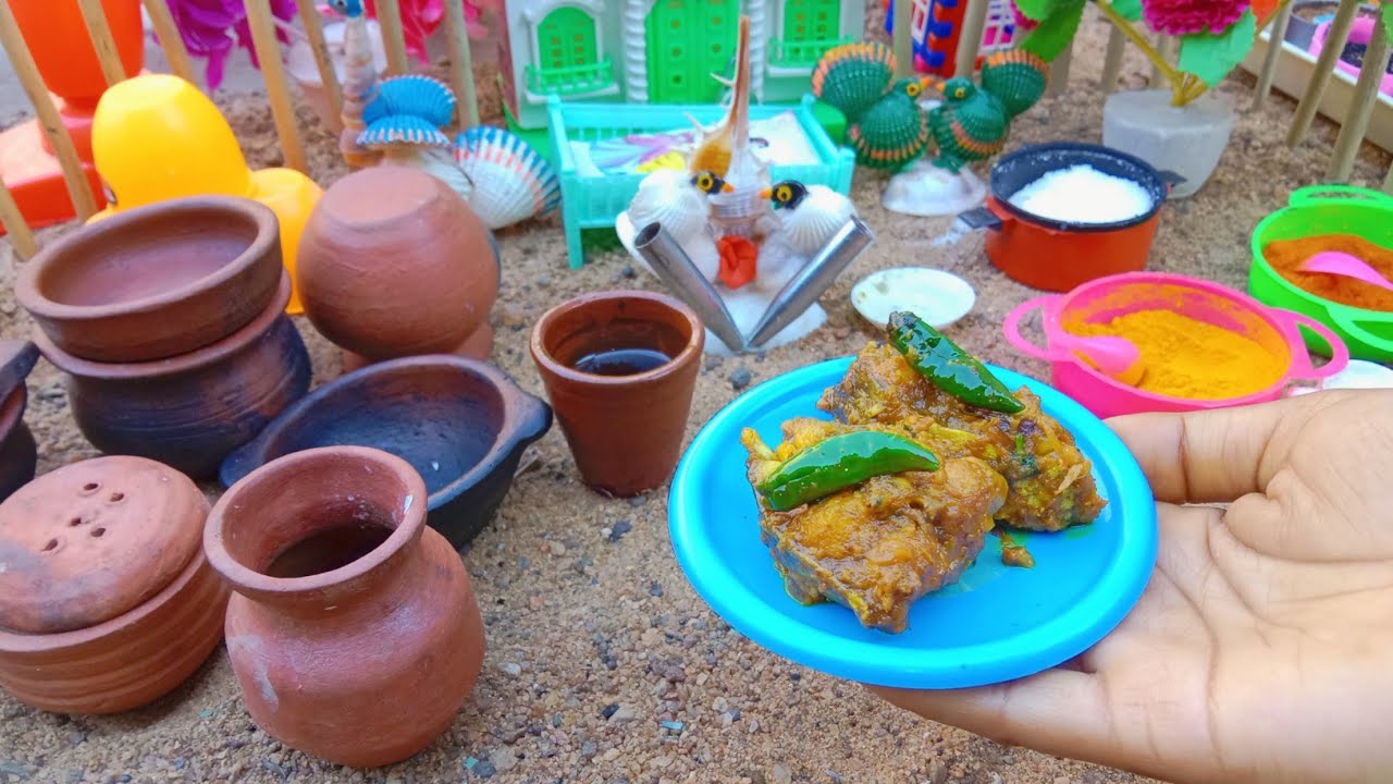 Cotton fish kalia miniature cooking video||रुई मछली कालिया मिनिएचर ...