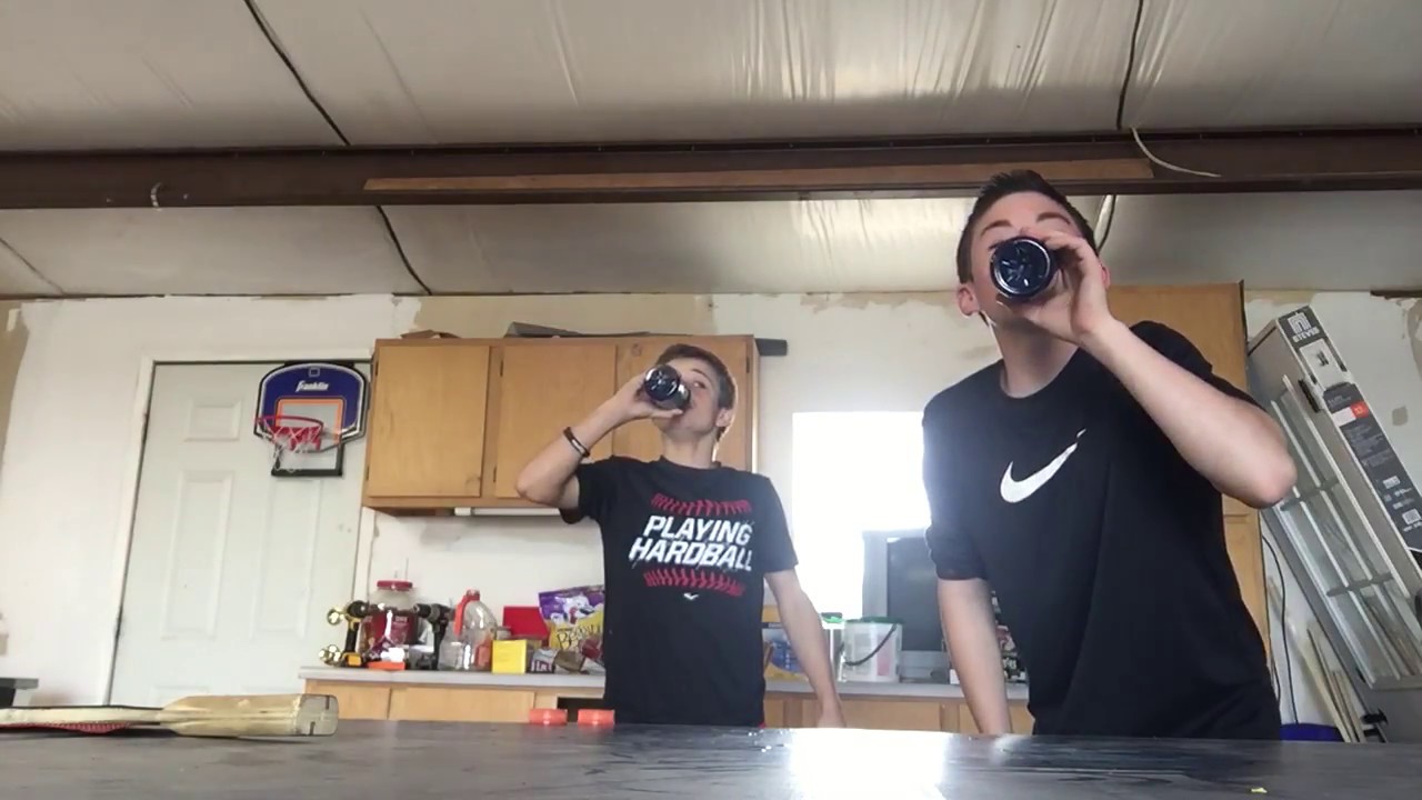 Chugging challenge! (try not laugh) - YouTube