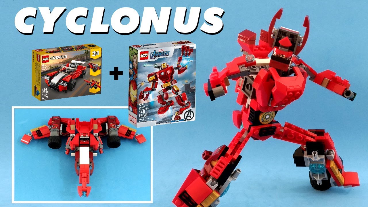 Tutorial: Lego 31100 and 76140 alternate design Transformer Cyclonus ...