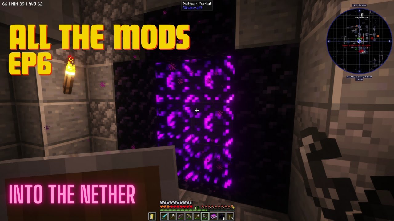 Minecraft All the Mods 9 Playthrough! - Into the Nether {EP:6} - YouTube