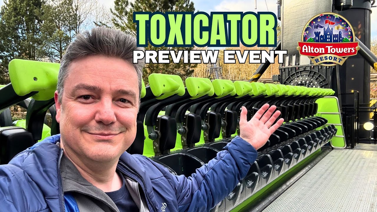 TOXICATOR at ALTON TOWERS - One of the FIRST TO RIDE at an EXCLUSIVE ...