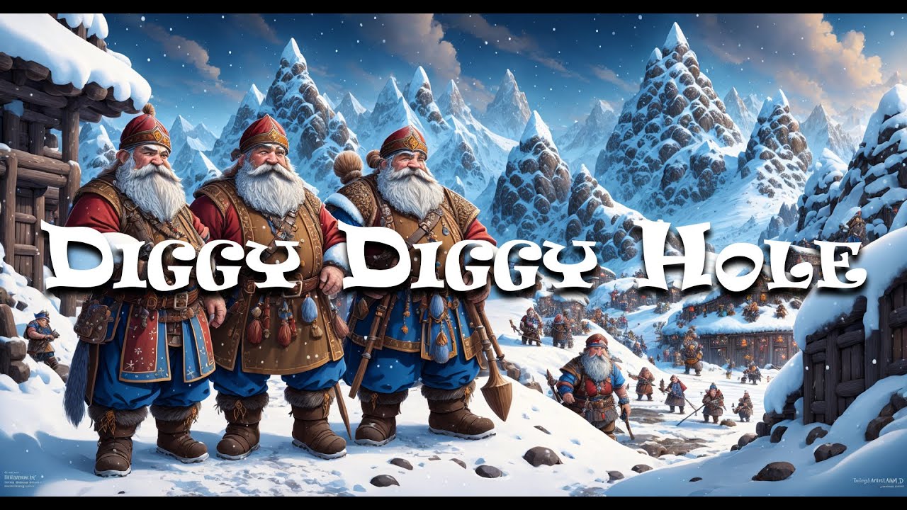 Wind Rose - Diggy Diggy Hole [AI animation, dwarf metal] - YouTube
