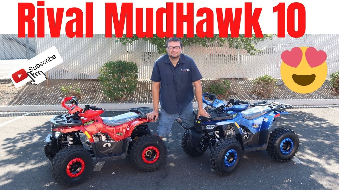 TaoTao Rival Mud Hawk 10 120cc ATV Review In Red - YouTube