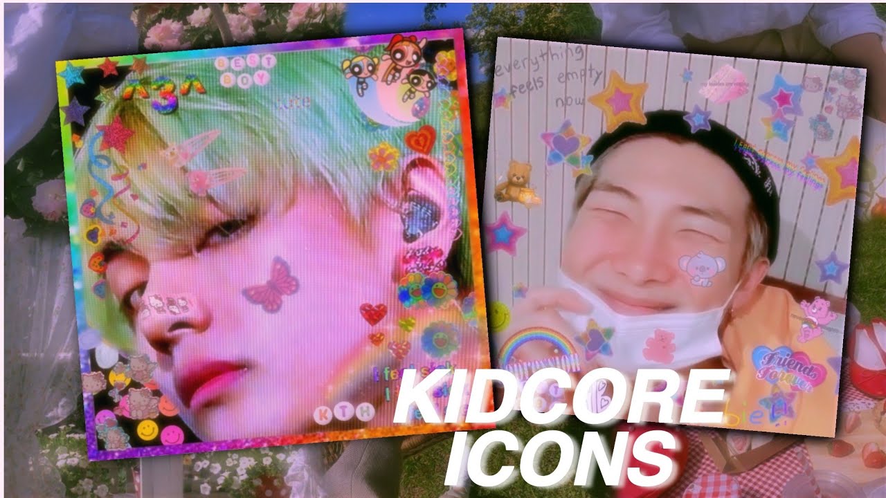 👶🏼͉͎͈͌͗ʹֲֳִ֛֓֒𠅤🍭 HOW TO MAKE KIDCORE ICONS 🐻 - YouTube