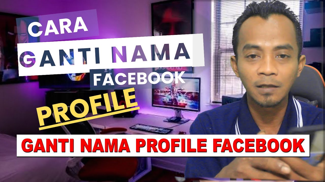 cara terbaru ganti nama akun profile facebook - YouTube