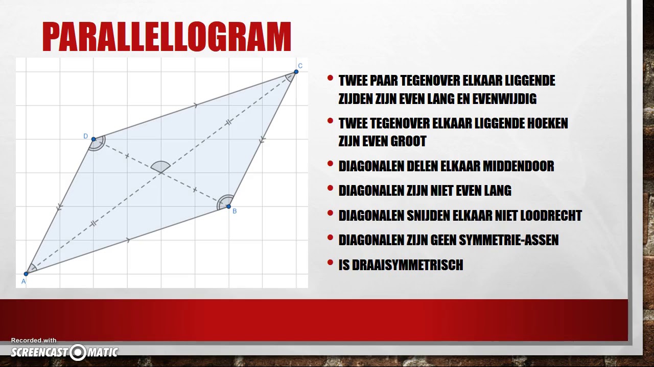 Eigenschappen van bijzondere vierhoeken - YouTube