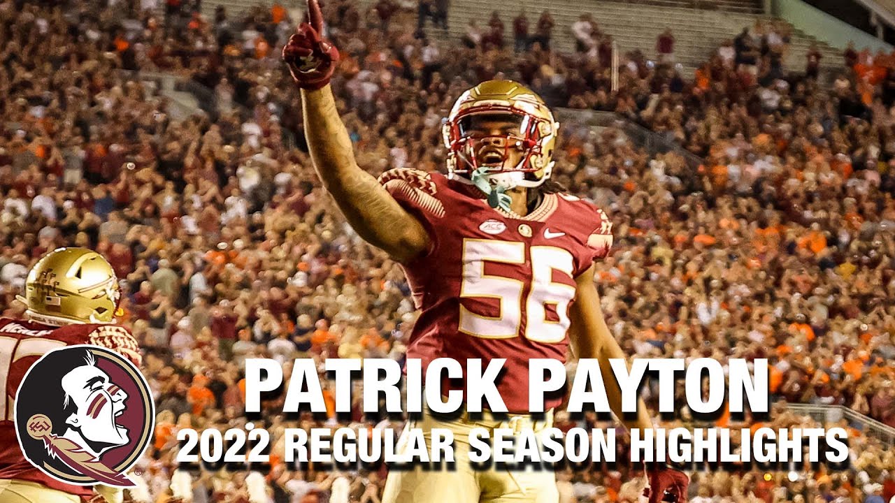Patrick Payton 2022 Regular Season Highlights | Florida State DL - YouTube