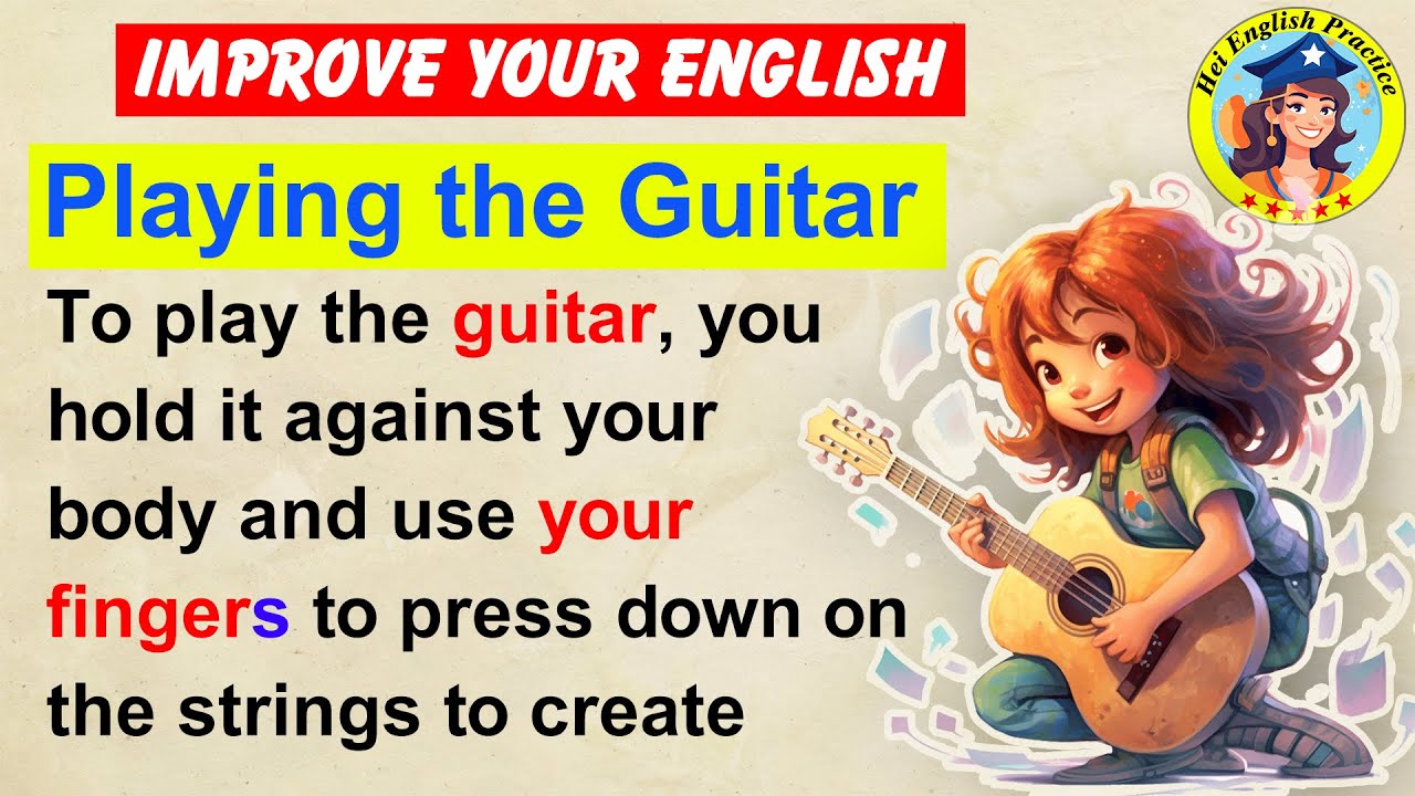 Improve Your English 🍀 Playing the Guitar – Level 1 | Learning English ...