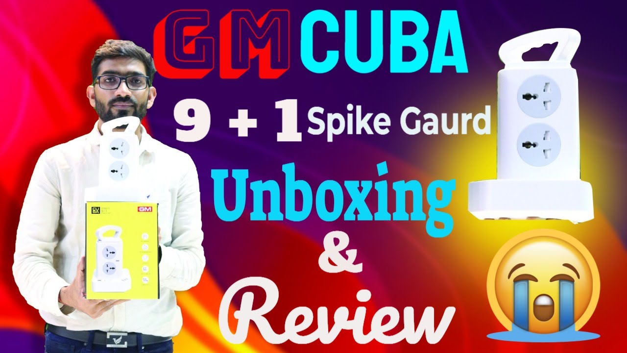 GM CUBA 9+1 Power Strip II Spike Guard II Extension Board II Light ...