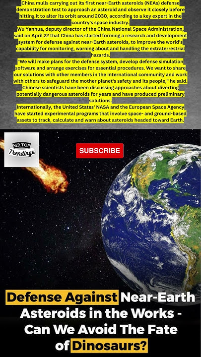 China's Asteroid Defense Safeguarding Earth's Future with Near Earth ...