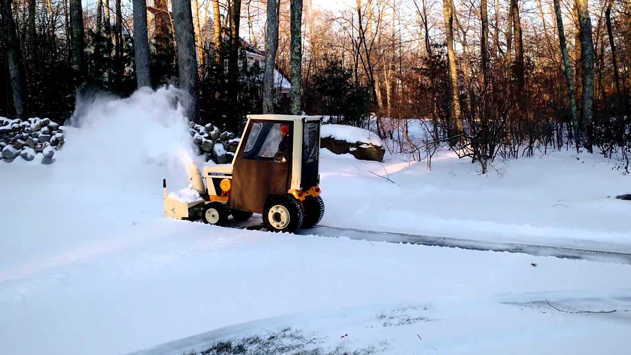 Cub Cadet 149 - QA42A Snow Thrower & Curtis Cab - YouTube