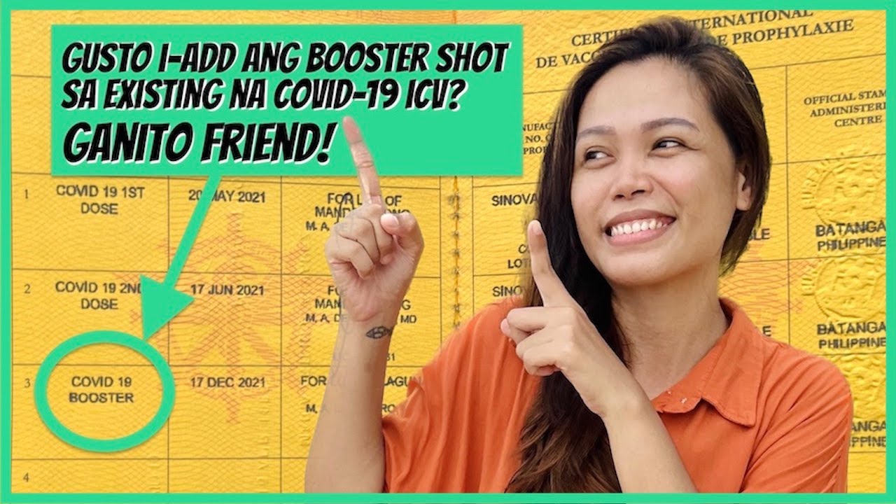 How to Update & Include Booster Shot in Your Existing WHO ICVP for ...