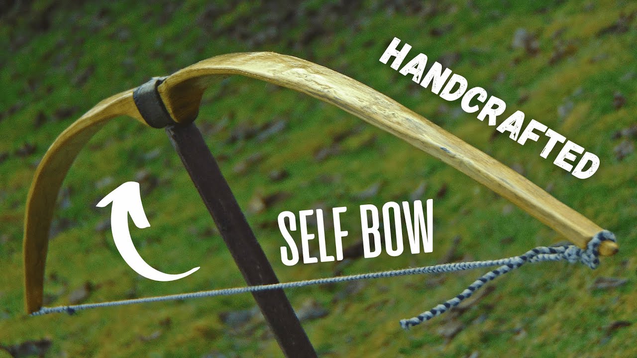 Making Snakey Black Locust Bow in Silence - YouTube