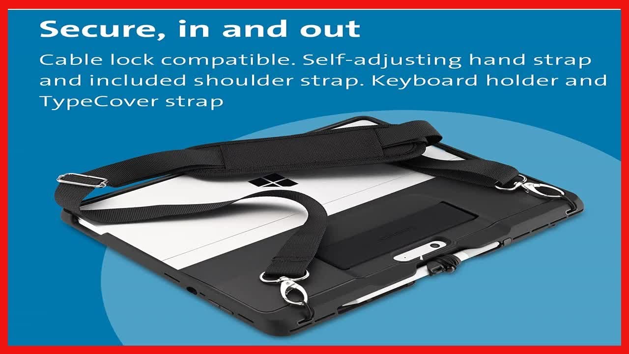 Kensington Surface Pro 8 Rugged Case - Blackbelt Rugged Case with ...
