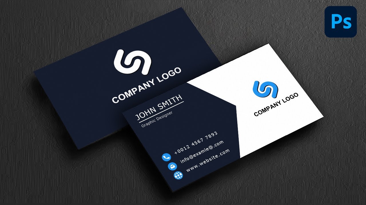 Business Card Design Tutorial in Adobe Photoshop - YouTube