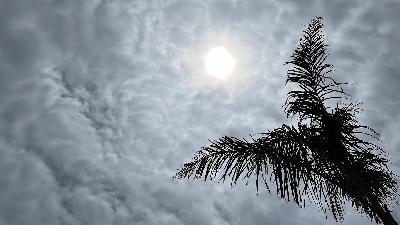 Beautiful Sun Shining in Cloud filled Sky, 5/1/23 at 12:41 Pm - YouTube