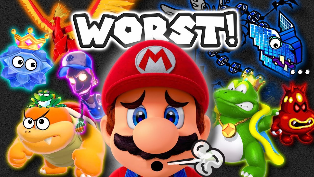 The WORST Boss Battle In Every Mario Game EVER! [52 Games!] - YouTube