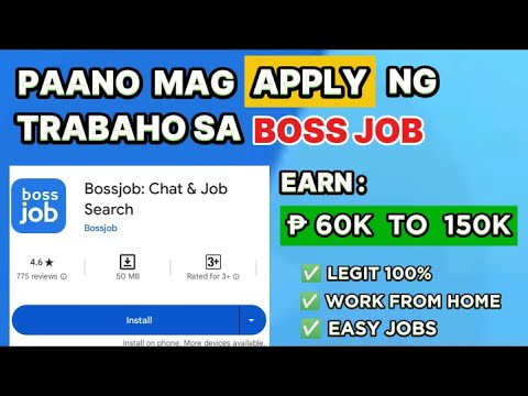 How to apply work in bossJob 2025 | Paano mag apply ng trabaho sa ...