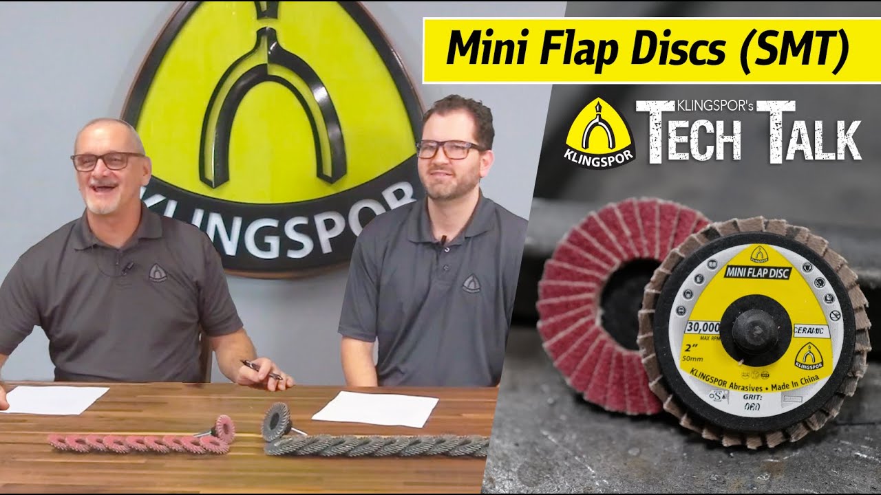 Can our Mini Flap Discs grind smaller areas? - YouTube
