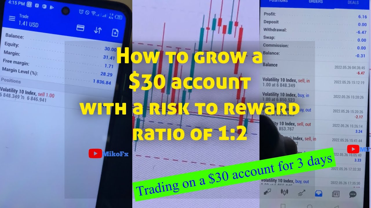 How to properly trade a $30 account: with 3 days trade result - YouTube