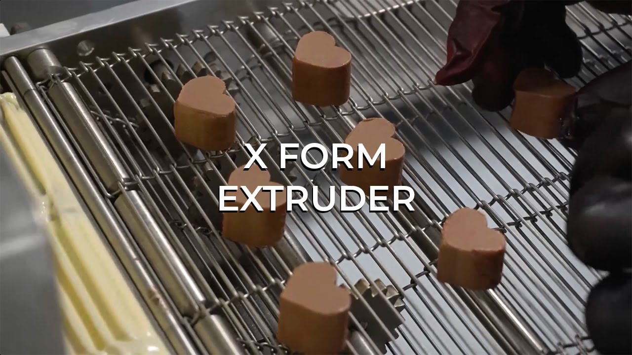 XFORM Extruder for pralines and chocolate truffles by Selmi - YouTube