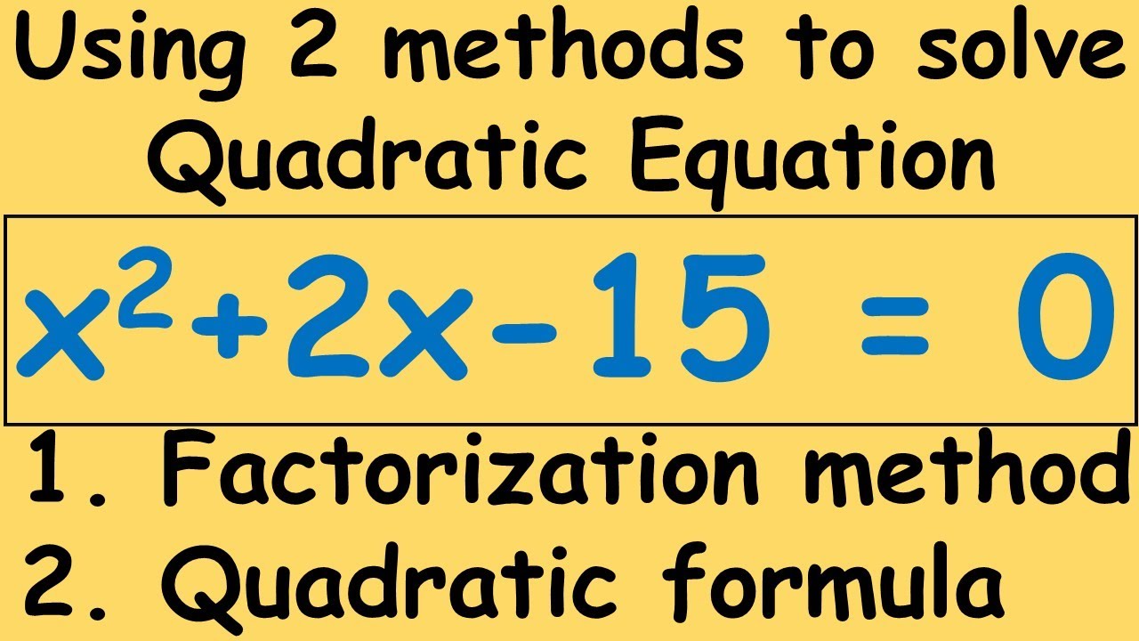 X 2 2x 15