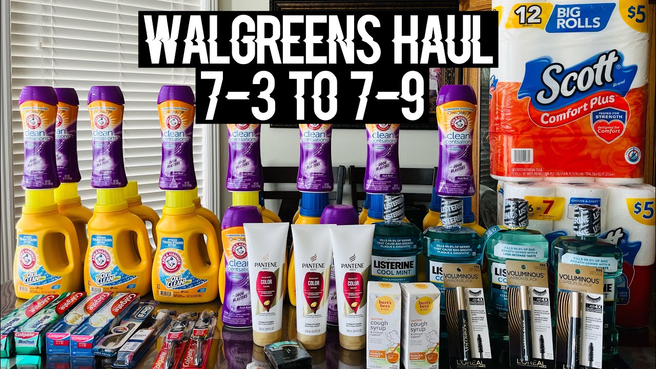 Walgreens haul for the week of 7/3 to 7/9 - YouTube