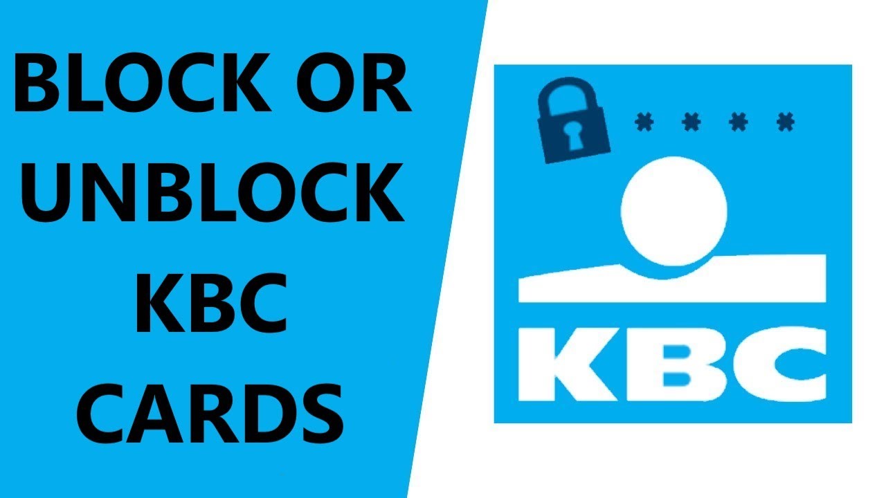 How to Block or Unblock a KBC Card - YouTube