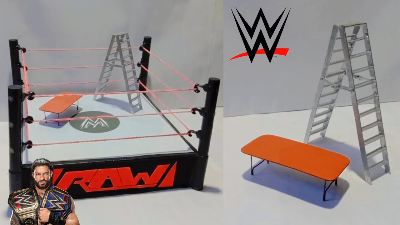 How to make WWE toy Table and Ladder /part 2 - YouTube