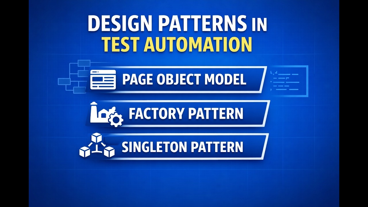 Design Patterns in Test Automation Explained | Types Every QA & SDET ...