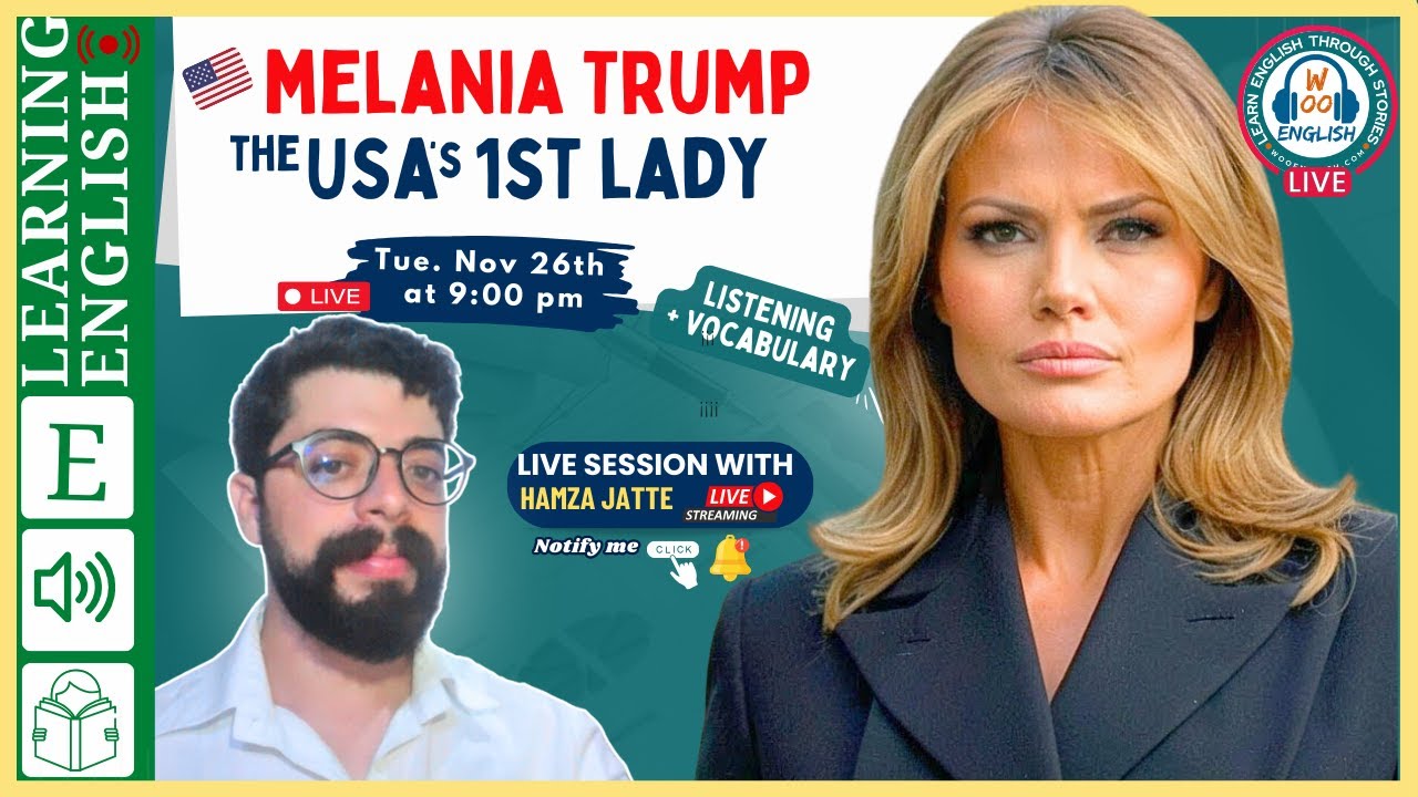 Learn English Through Listening🔥 | LIVE PRACTICE | Melania Trump - YouTube