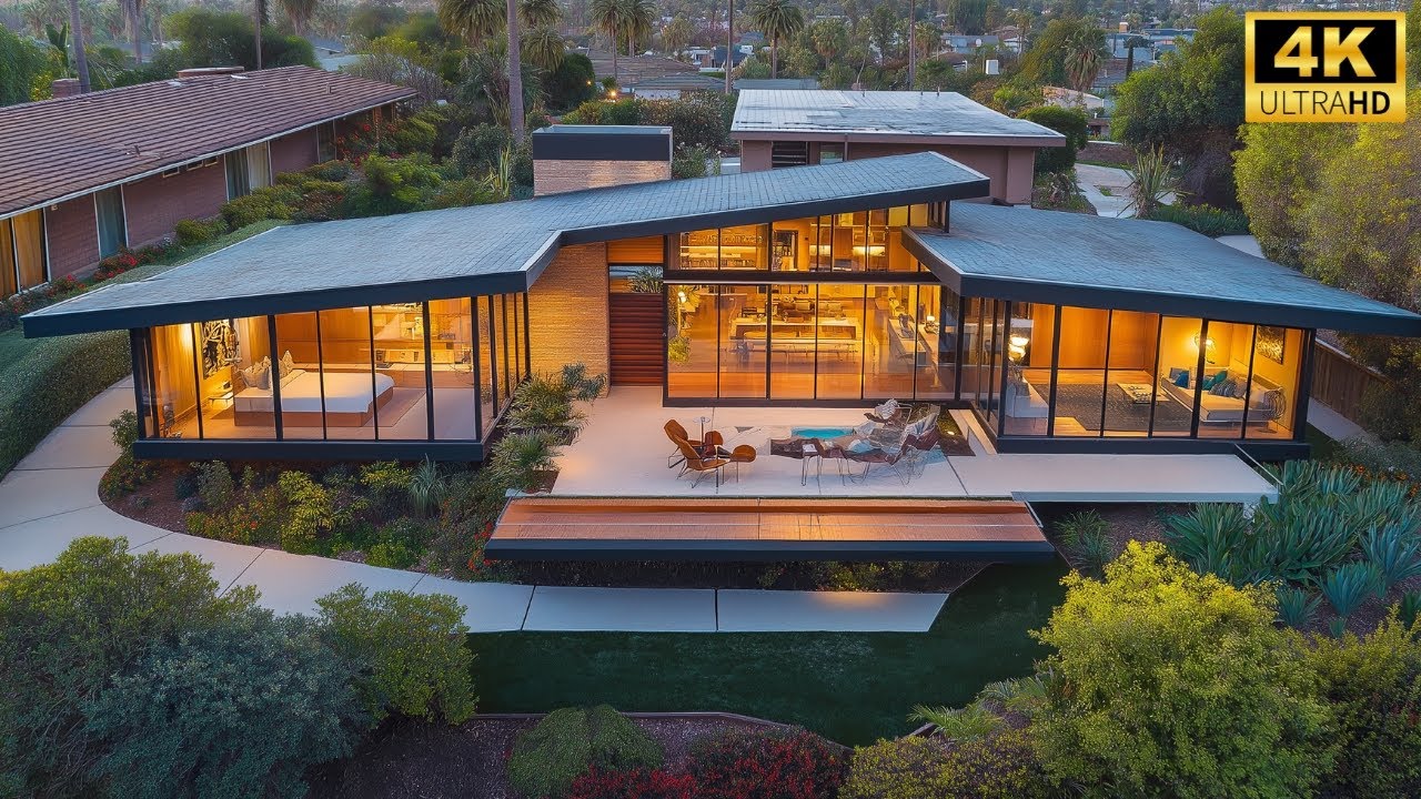 This Single Story Mid Century Modern Home Combines Elegant Design with ...