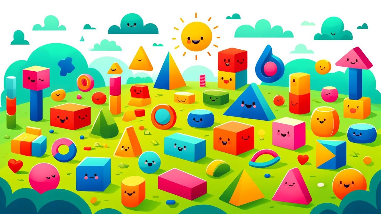 Shapes Educational video for children Early childhood development - YouTube