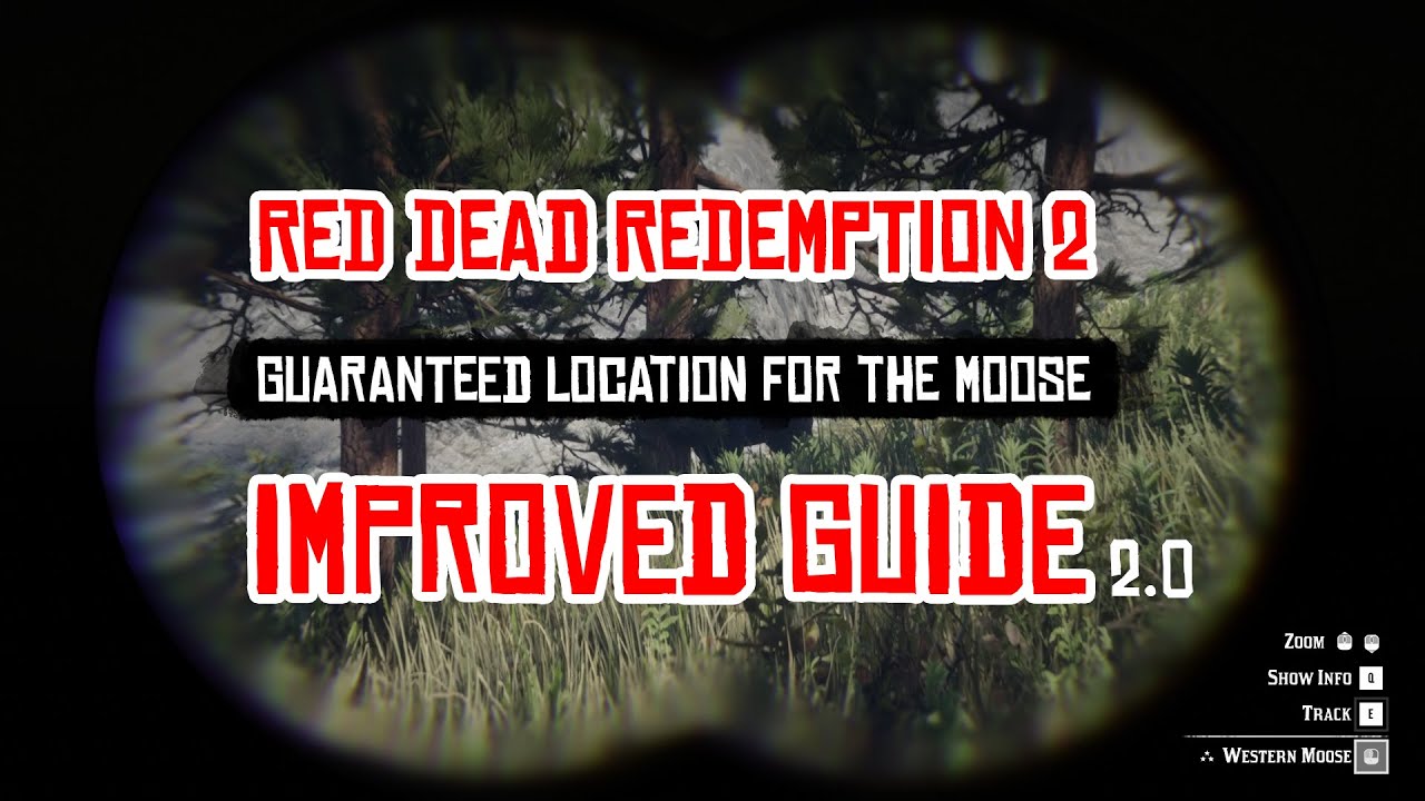 RDR2 - Quick & Guaranteed Moose Spawn Location - Improved [2023] - YouTube