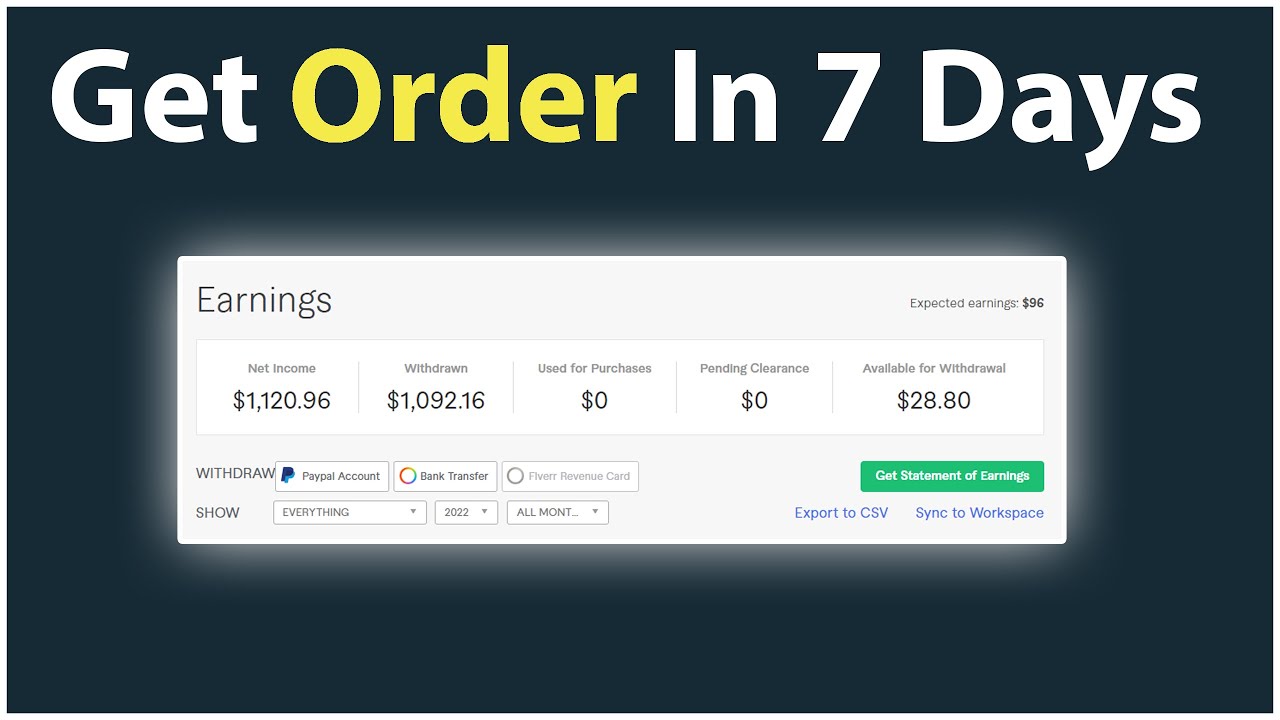 How to get orders on Fiverr? Get Order In 7 Days | - YouTube