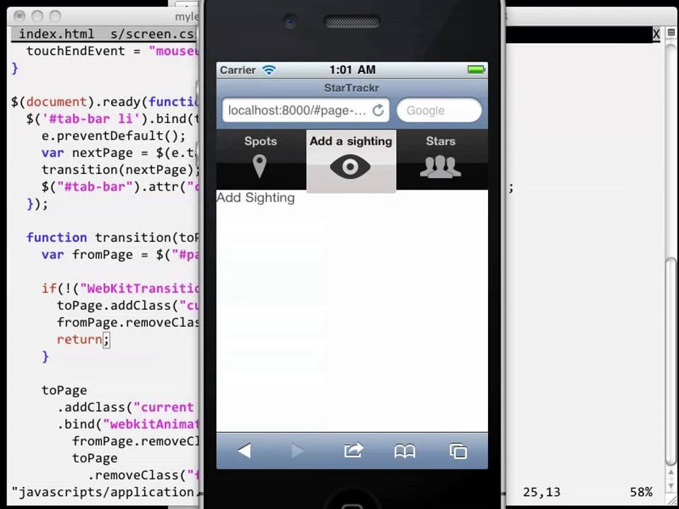 howto Build Mobile Apps Lesson 3 Step 5 Loading Pages - YouTube