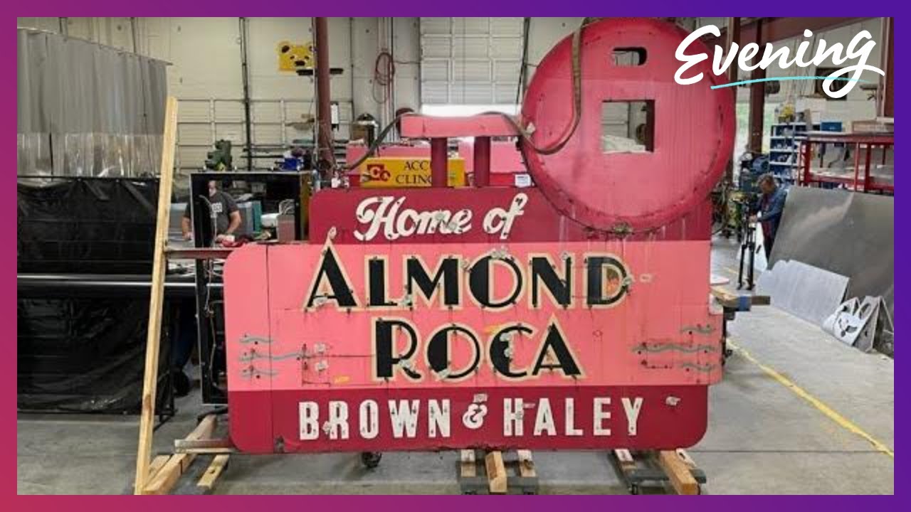 Tacoma's Almond Roca sign being remade in Seattle - YouTube