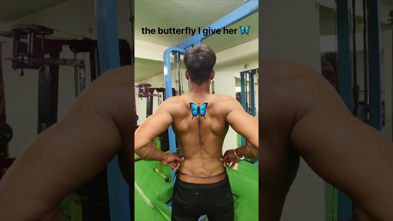 butterfly 🦋😋 #bodybuilding #backmuscle #butterfly - YouTube