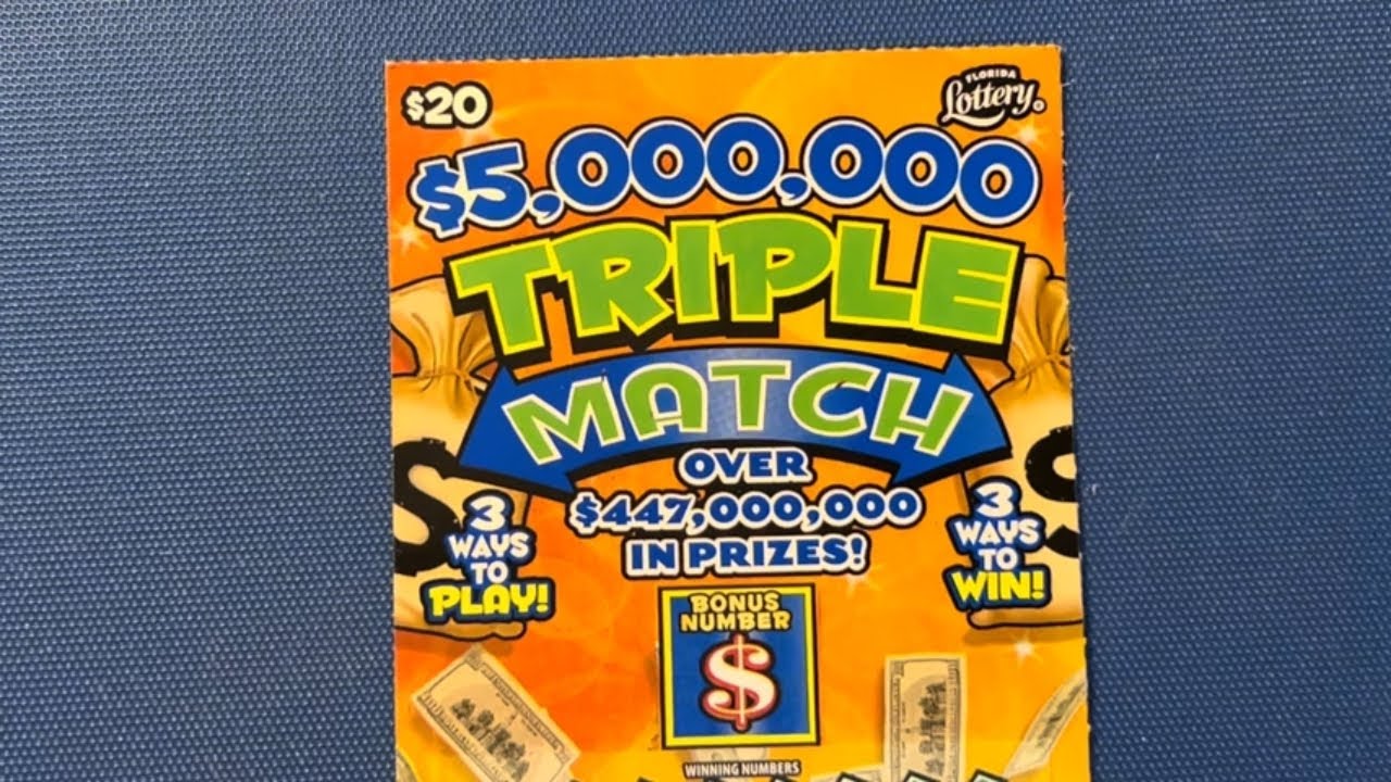 $5,000,000 TRIPLE MATCH SCRATCH OFF FROM THE FLORIDA LOTTERY - YouTube